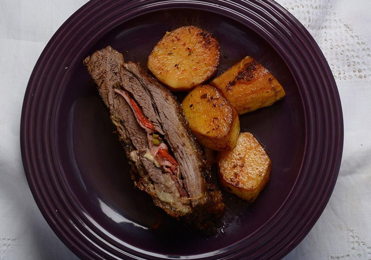 Matambre relleno a la parrilla paso a paso